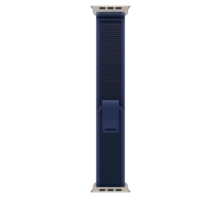 49mm Blue Trail Loop - S/M - Natural Titanium Finish