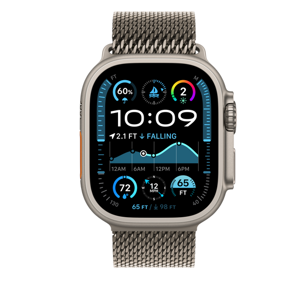 49mm Natural Titanium Milanese Loop - Small