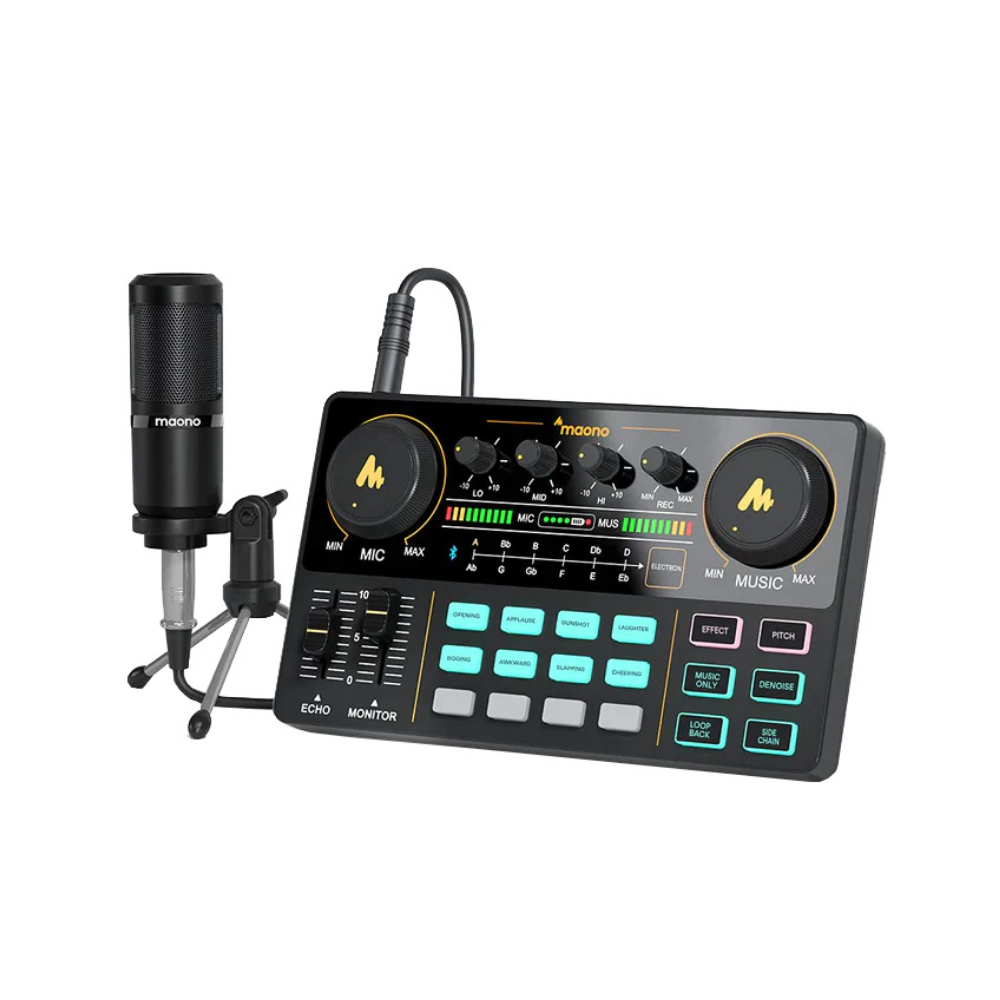 Maono All-In-One Sound Card with Microphone Starter Bundle Set