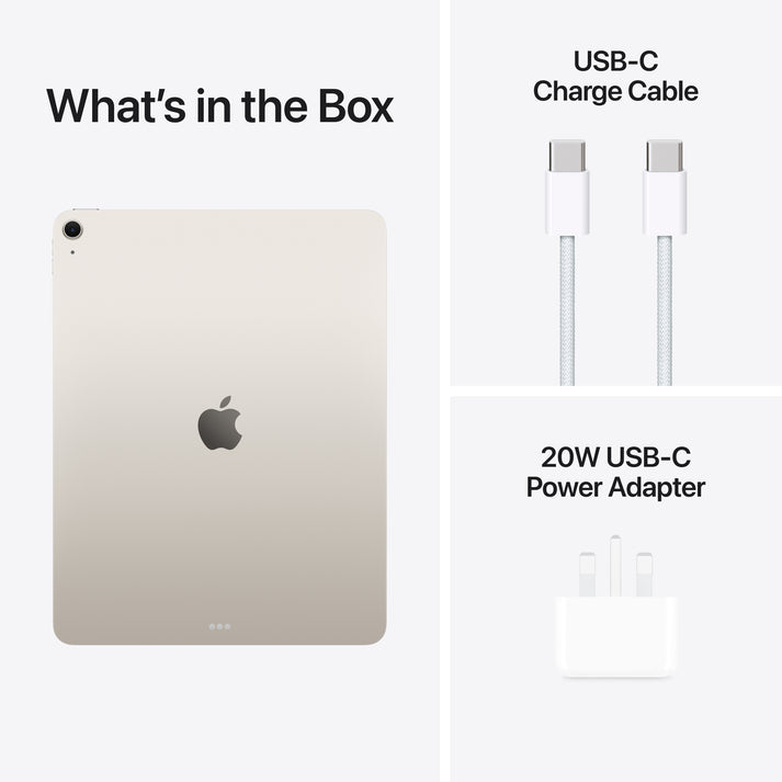 13-inch iPad Air Wi-Fi 128GB - Starlight (M3)