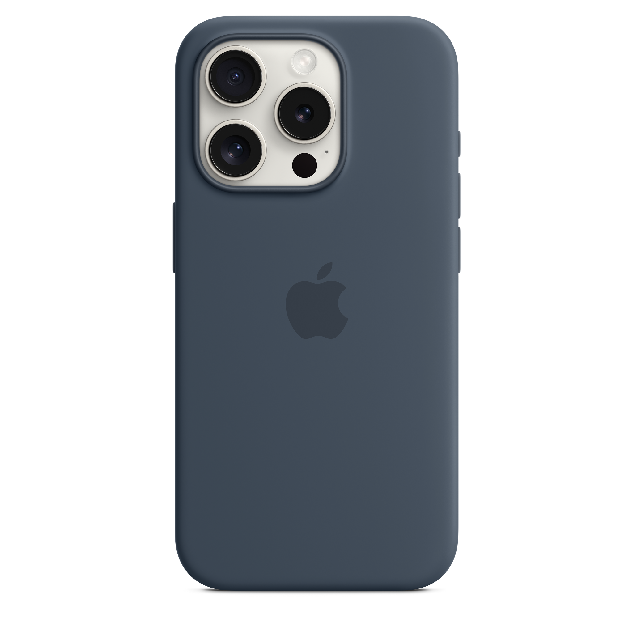 iPhone 15 Pro Silicone Case with MagSafe - Storm Blue